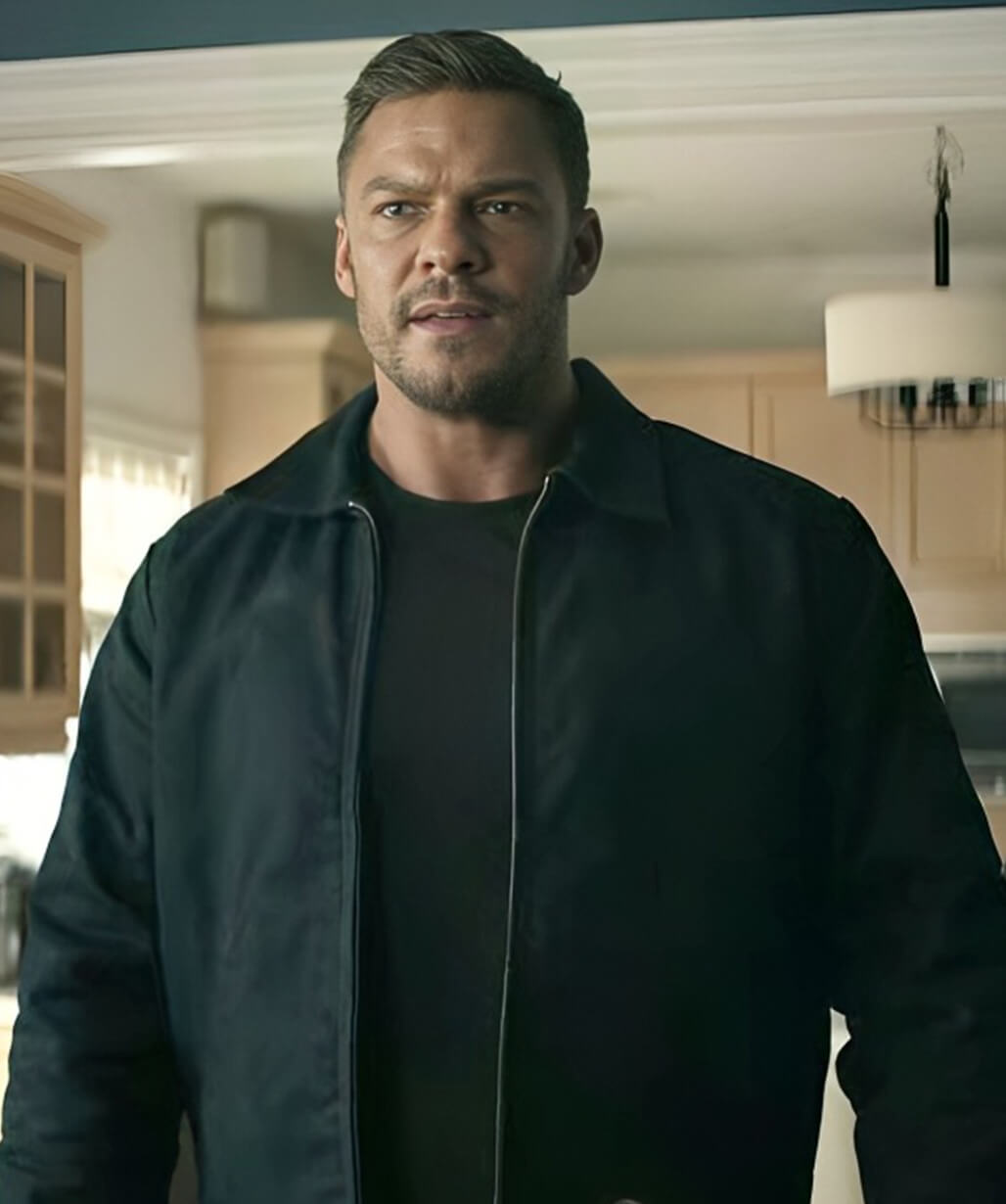 Reacher S2 Jack Reacher Black Cotton Jacket