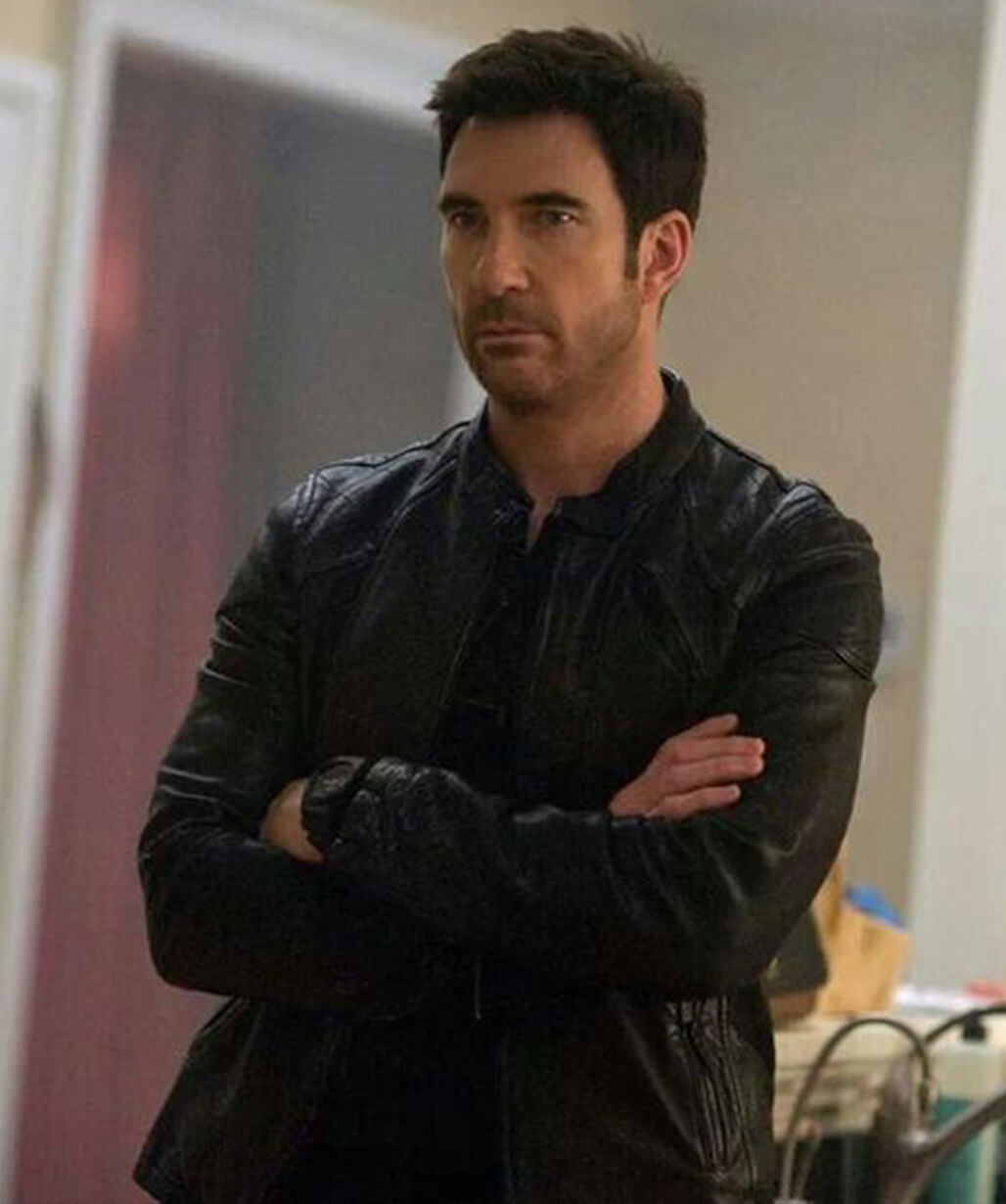Agent Duncan Carlisle Hostages Black Leather Jacket