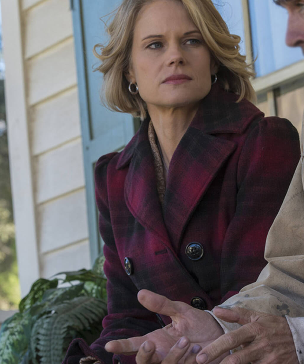 Ava Crowder Justified S06 Wool Peacoat - USA Leather Factory