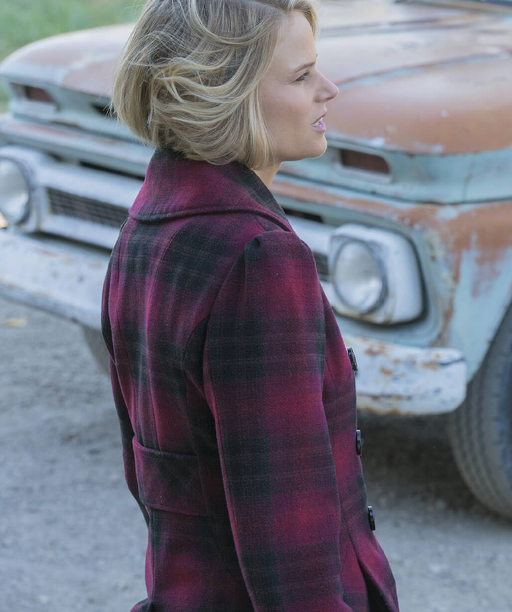 Ava Crowder Justified S06 Wool Peacoat - USA Leather Factory