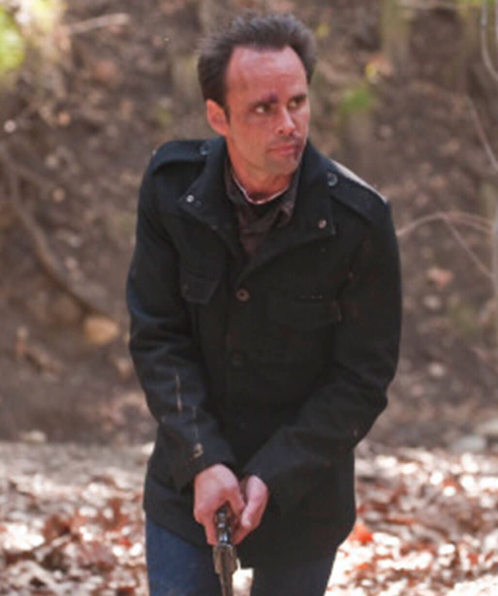 Boyd Crowder Justified Black Wool Coat - USA Leather Factory