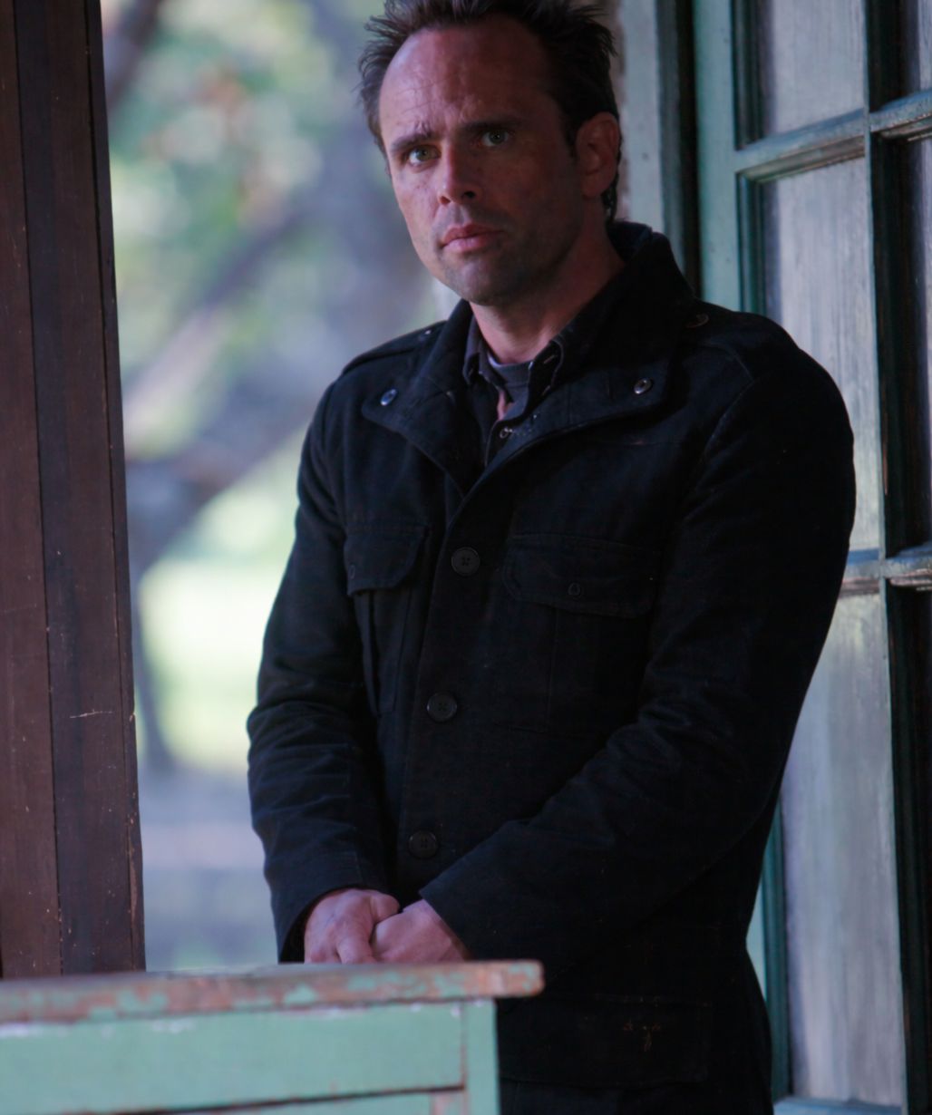 Boyd Crowder Justified Black Wool Coat - USA Leather Factory