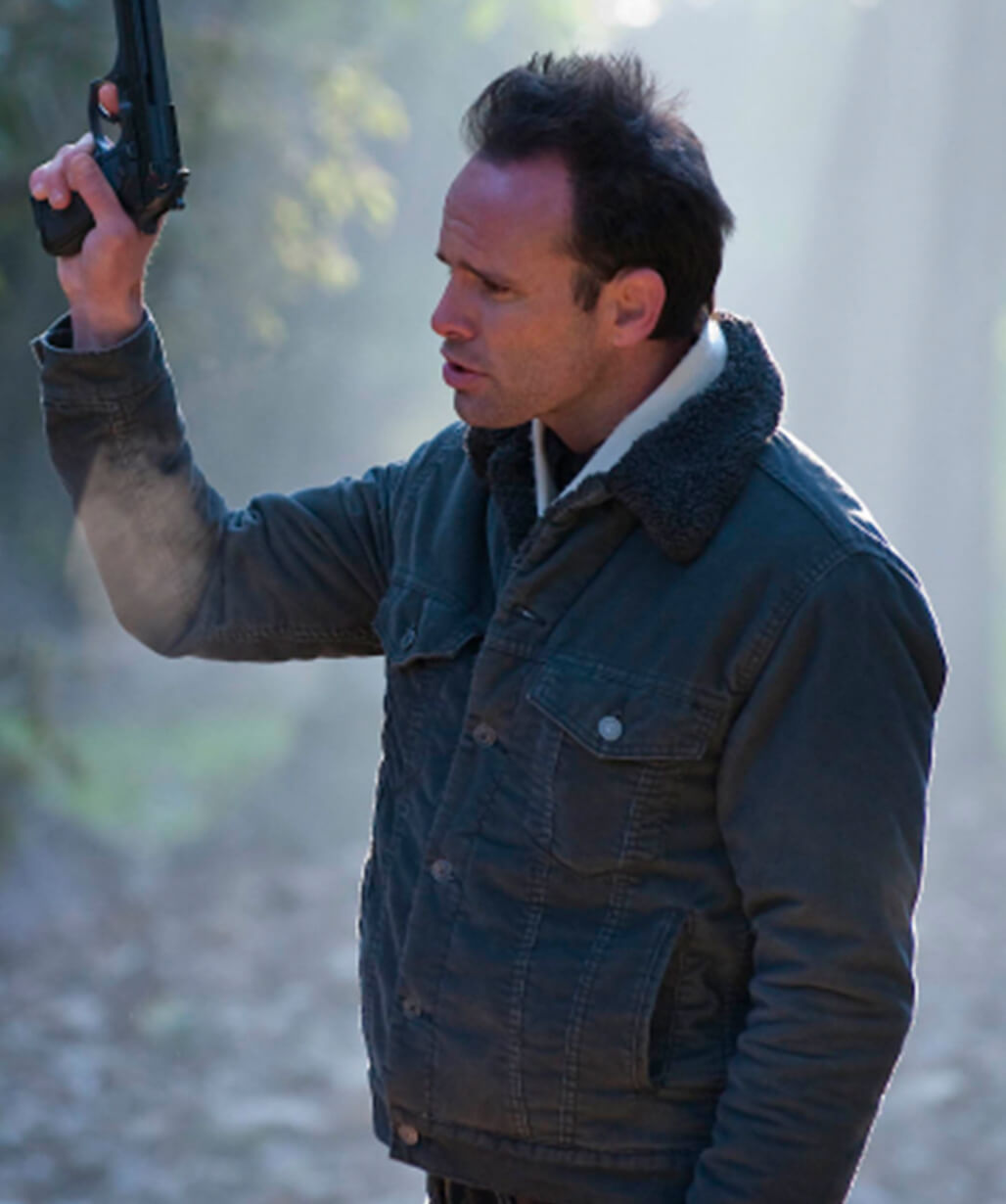 Boyd Crowder Justified Grey Jacket - USA Leather Factory