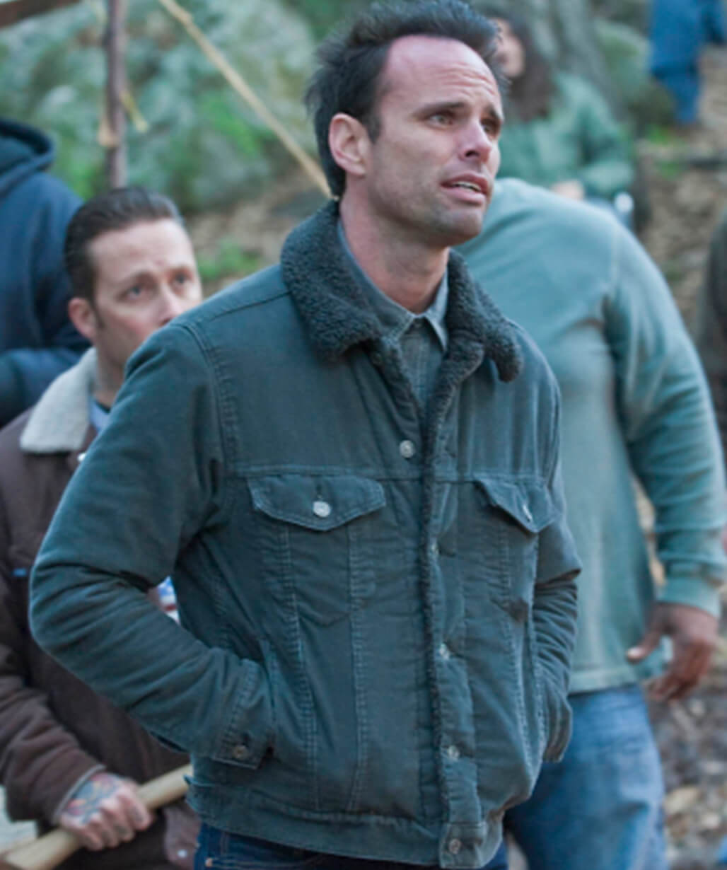 Boyd Crowder Justified Grey Jacket - USA Leather Factory