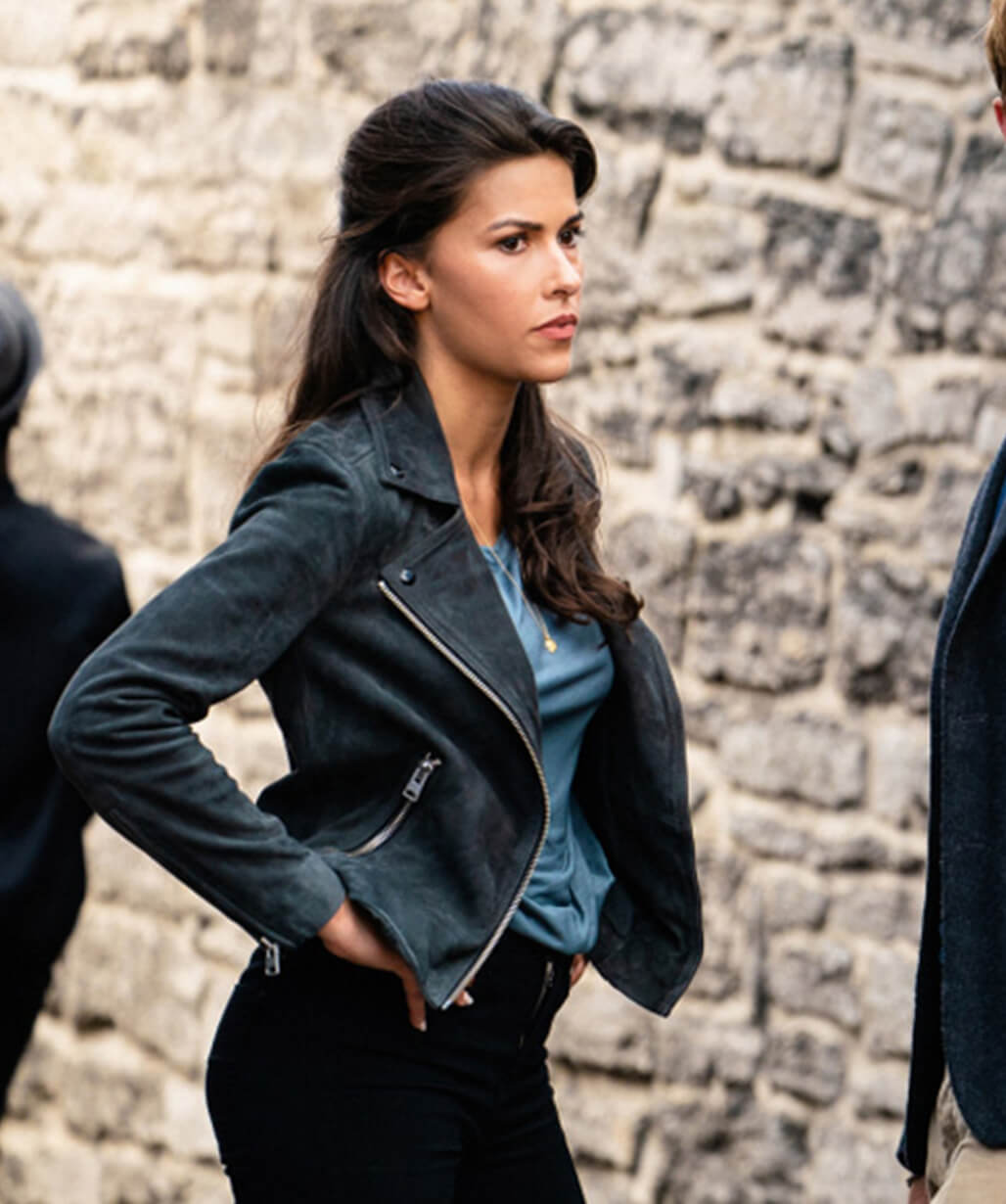 Sofia Pernas Blood & Treasure Lexi Vaziri Black Suede Leather Jacket ...
