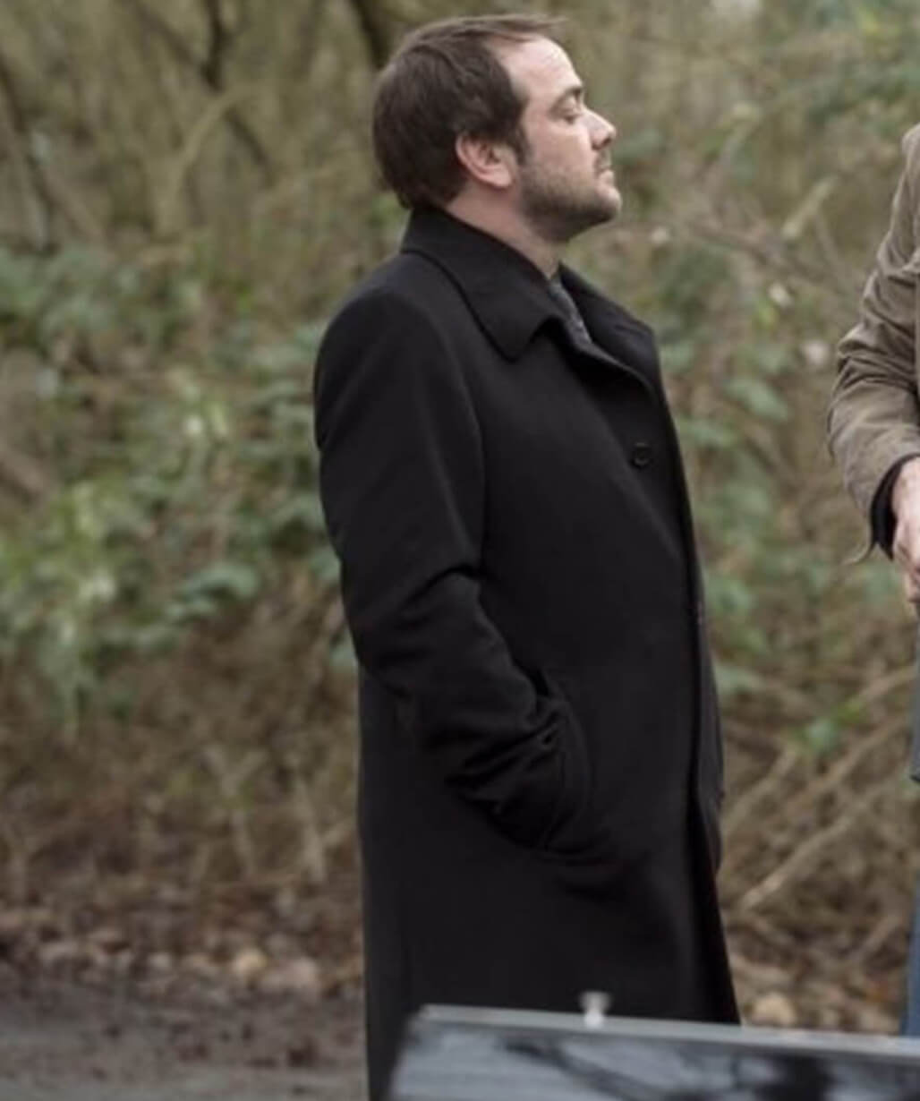 Supernatural Hell Crowely Black Wool Coat