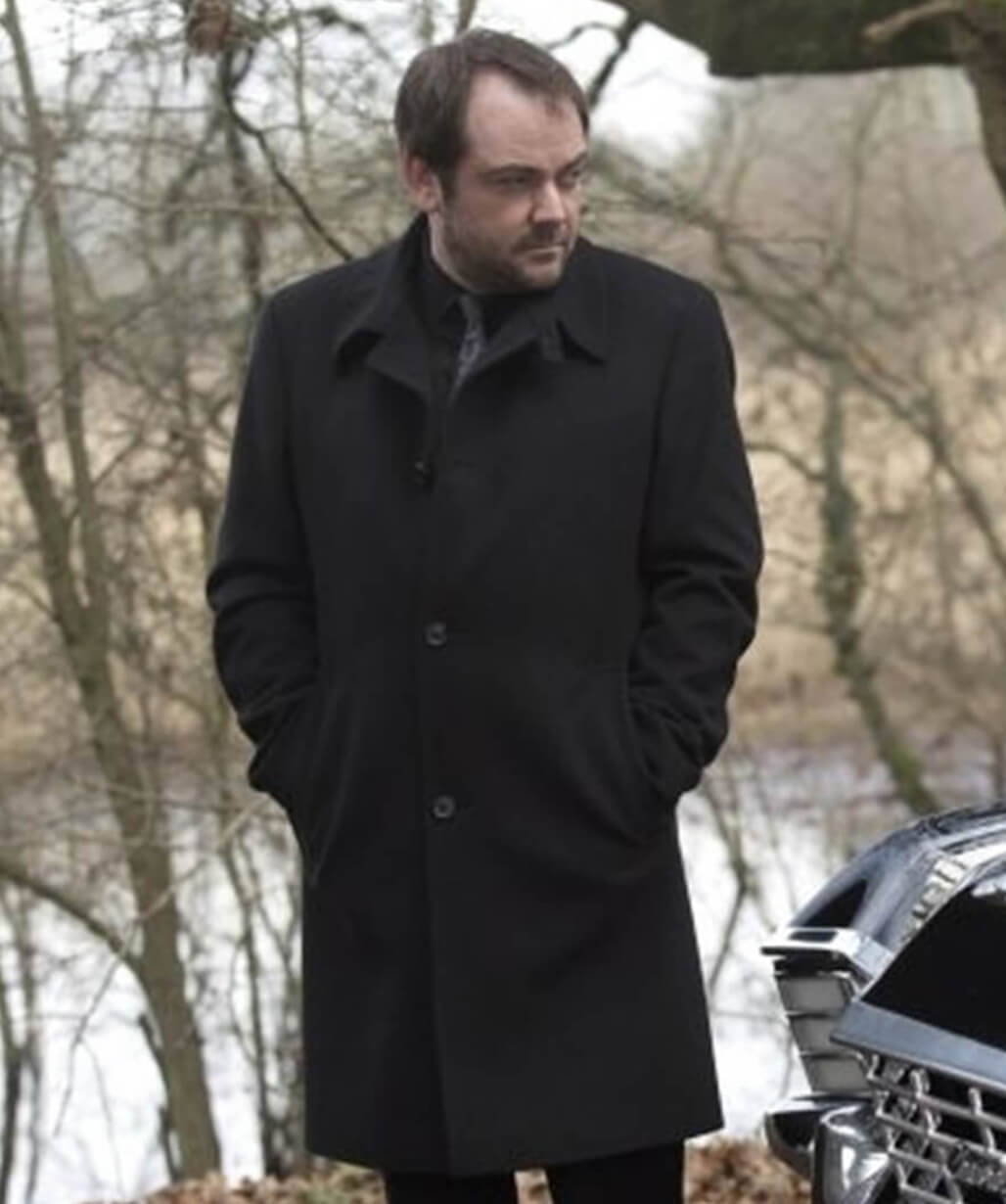 Supernatural Hell Crowely Black Wool Coat