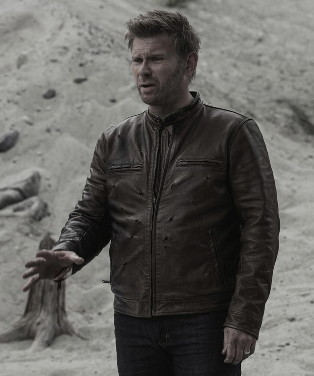 Supernatural S12 Lucifer Brown Leather Jacket - USA Leather Factory