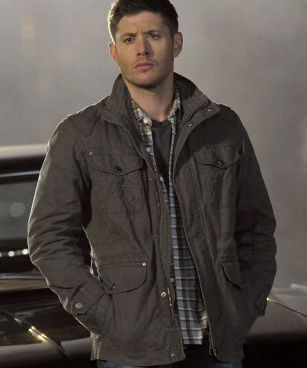 Supernatural S13 Dean Winchester Green Cotton Jacket
