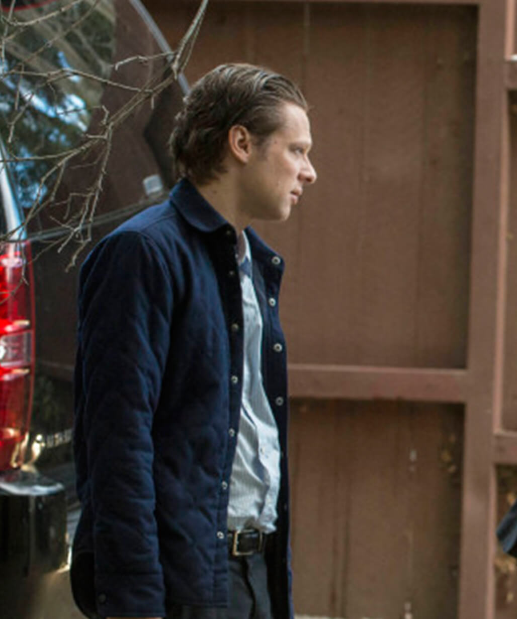 Tim Gutterson Justified Blue Jacket - USA Leather Factory