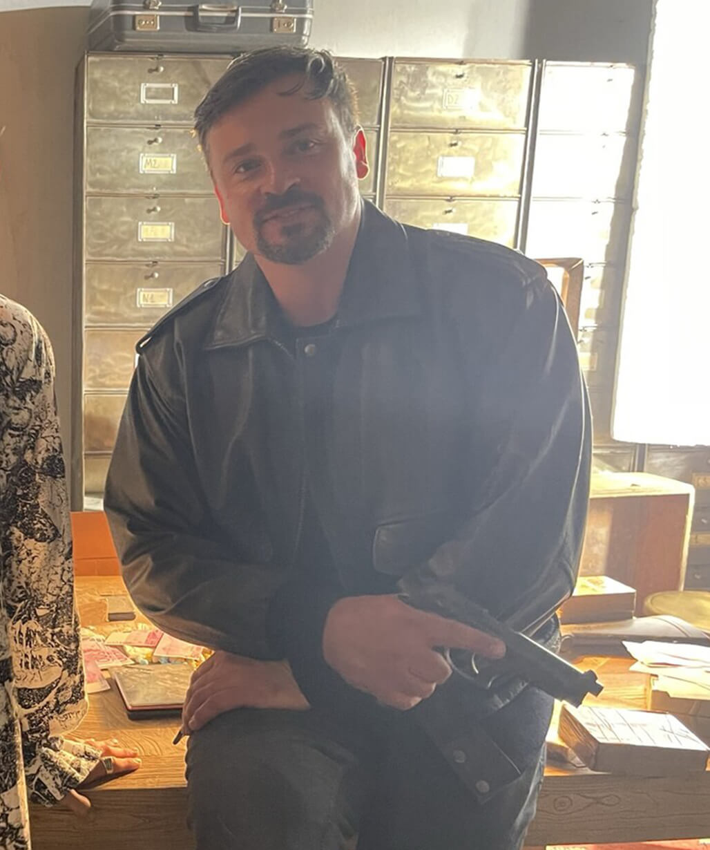 Tom Welling Mafia Wars 2024 Terry Black Leather Jacket