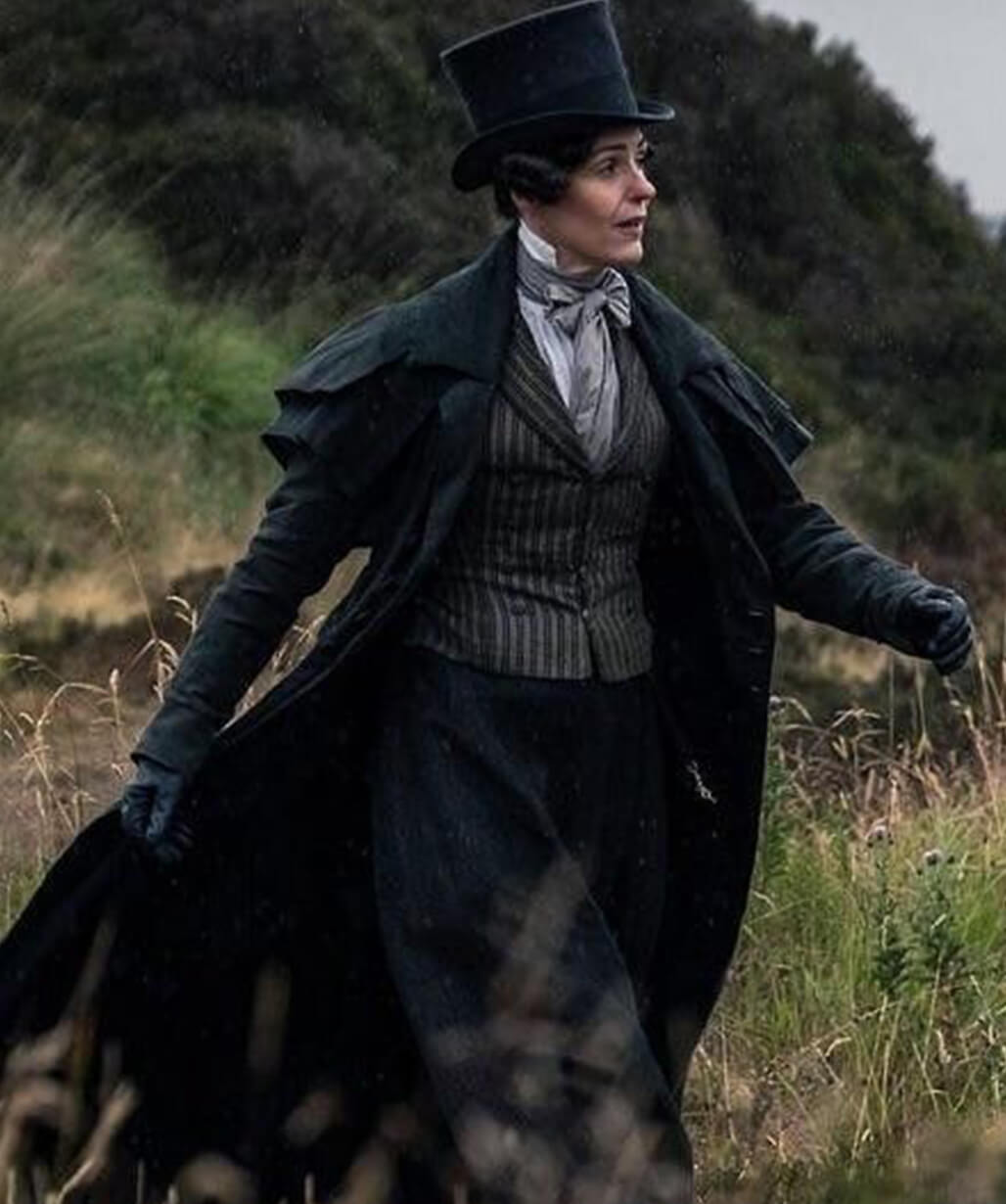 Anne Lister Gentleman Jack Black Coat - USA Leather Factory