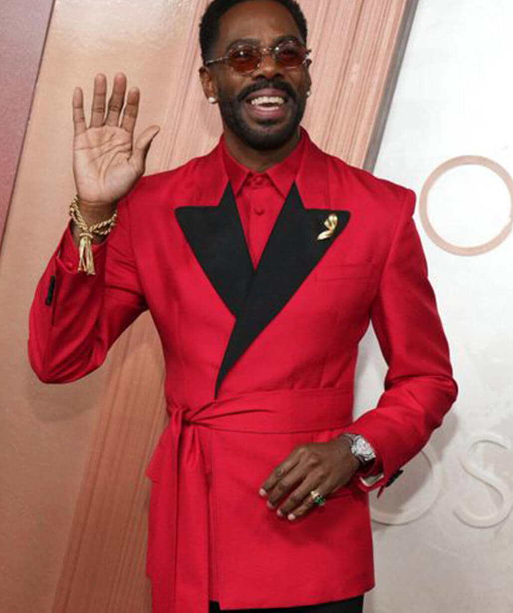 Colman Domingo Oscars Red Carpet 2025 Red Blazer - USA Leather Factory