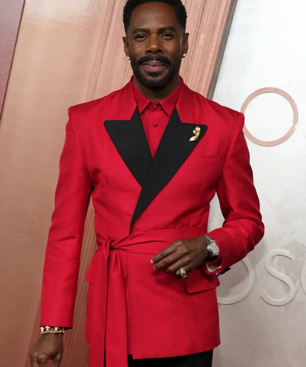 Colman Domingo Oscars Red Carpet 2025 Red Blazer - USA Leather Factory
