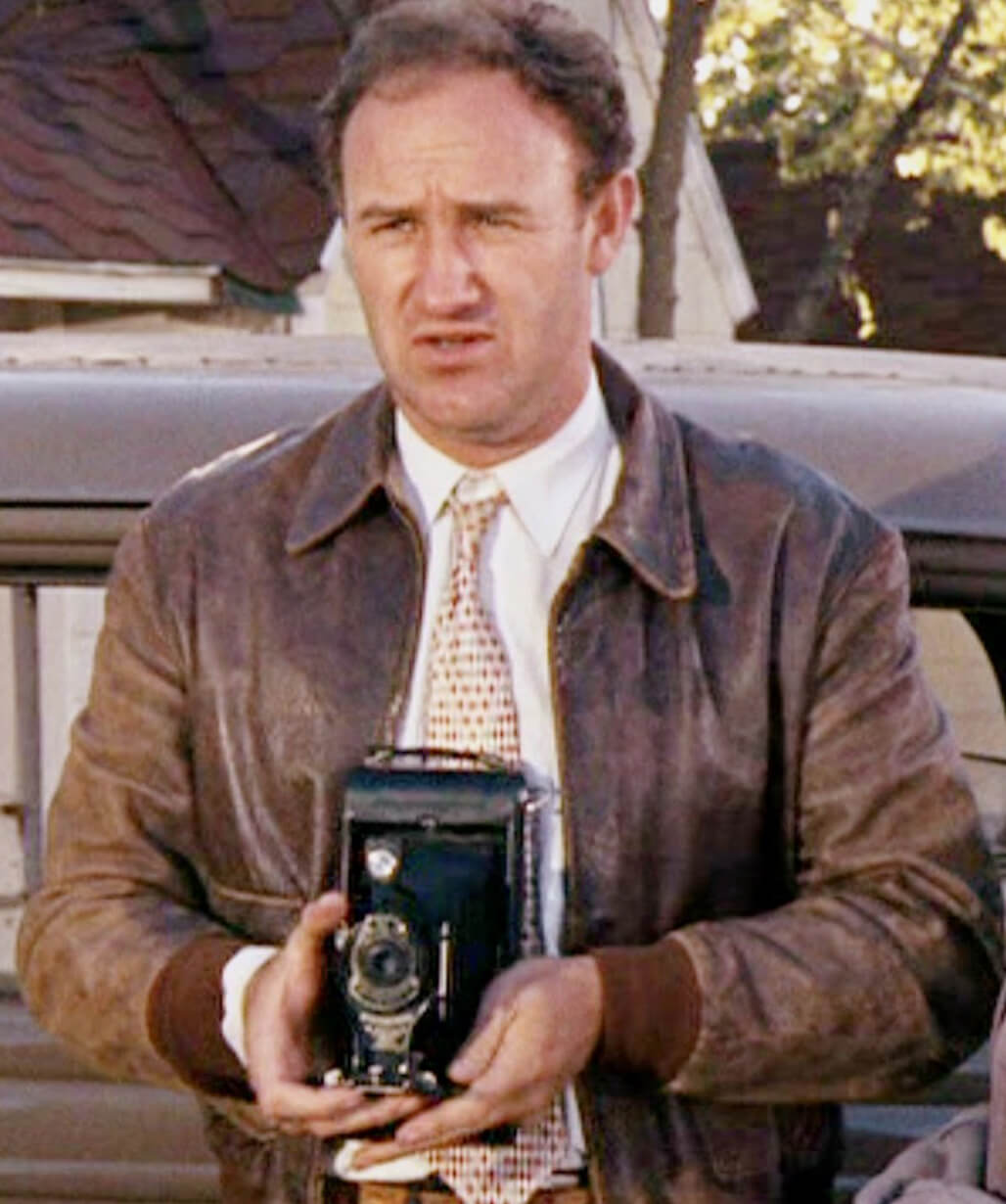 Gene Hackman Hoosiers 1986 Coach Norman Dale Leather Jacket