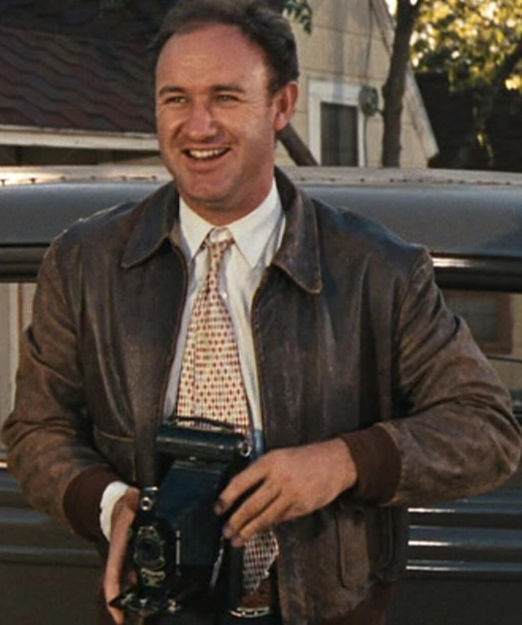 Gene Hackman Hoosiers 1986 Coach Norman Dale Leather Jacket