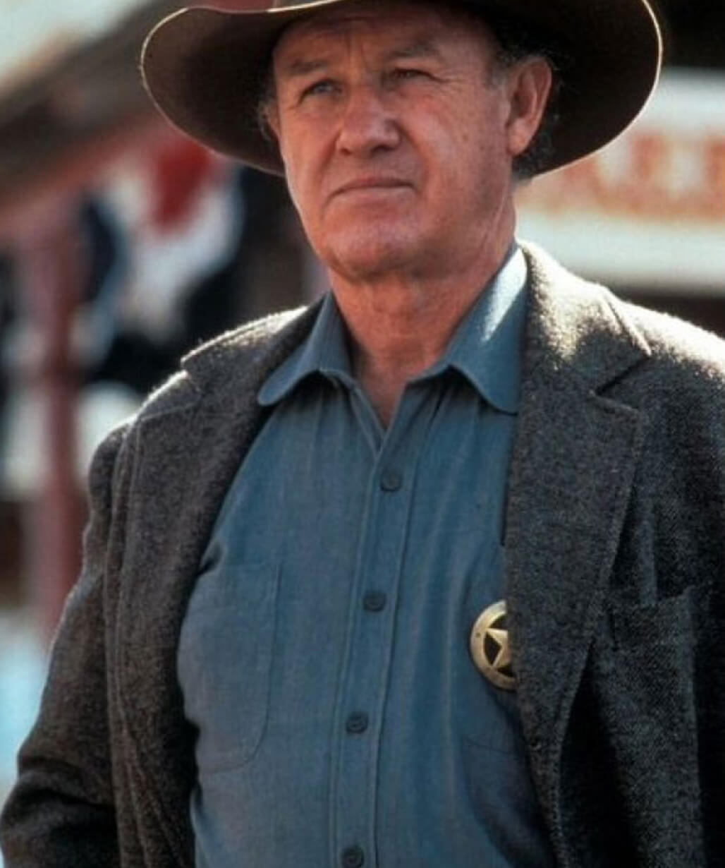 Gene Hackman Unforgiven 1992 Grey Coat - USA Leather Factory