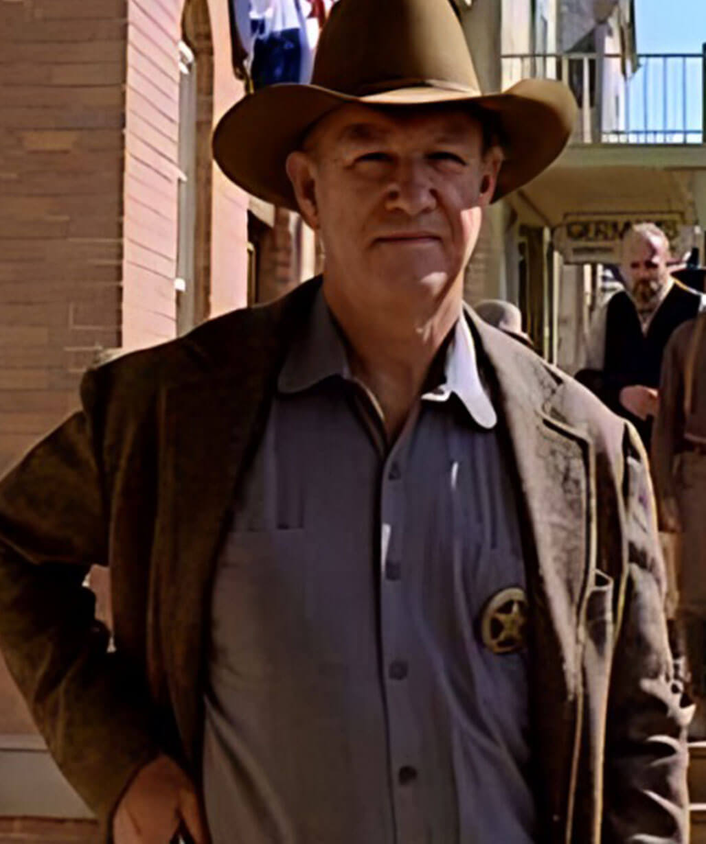 Gene Hackman Unforgiven 1992 Grey Coat - USA Leather Factory