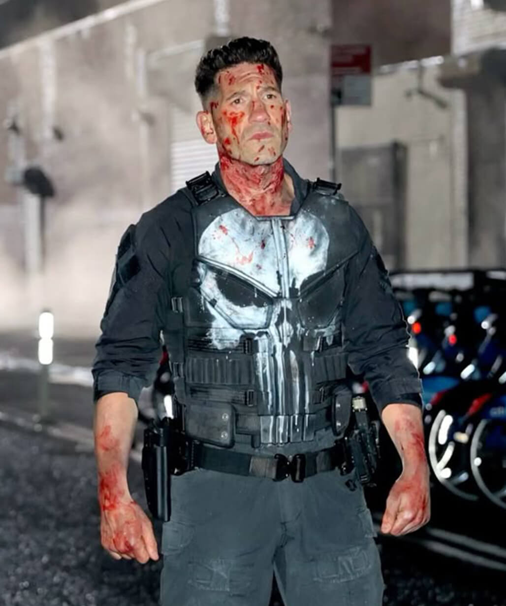 Jon Bernthal Daredevil: Born Again 2025 Punisher Vest - USA Leather Factory