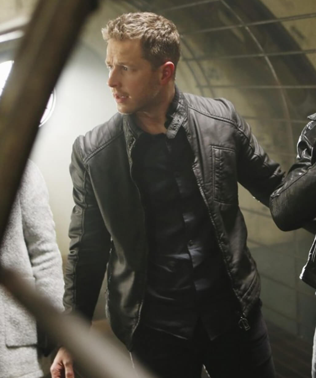 Once Upon a Time S6 David Nolan Black Leather Jacket