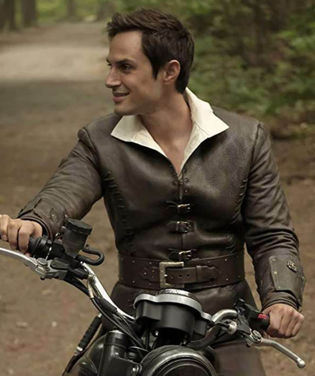 Once Upon a Time Henry Daniel Mills Brown Leather Jacket