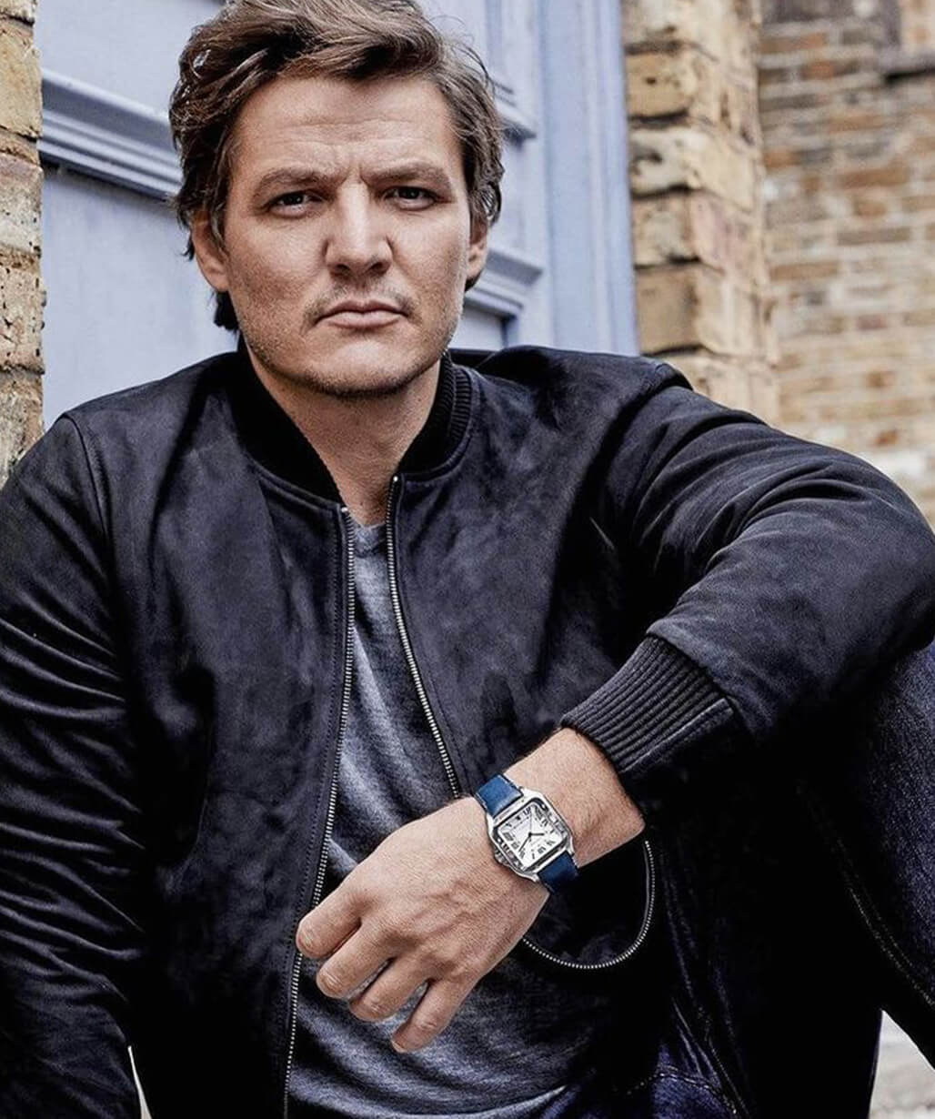 Pedro Pascal Suede Bomber Jacket - USA Leather Factory