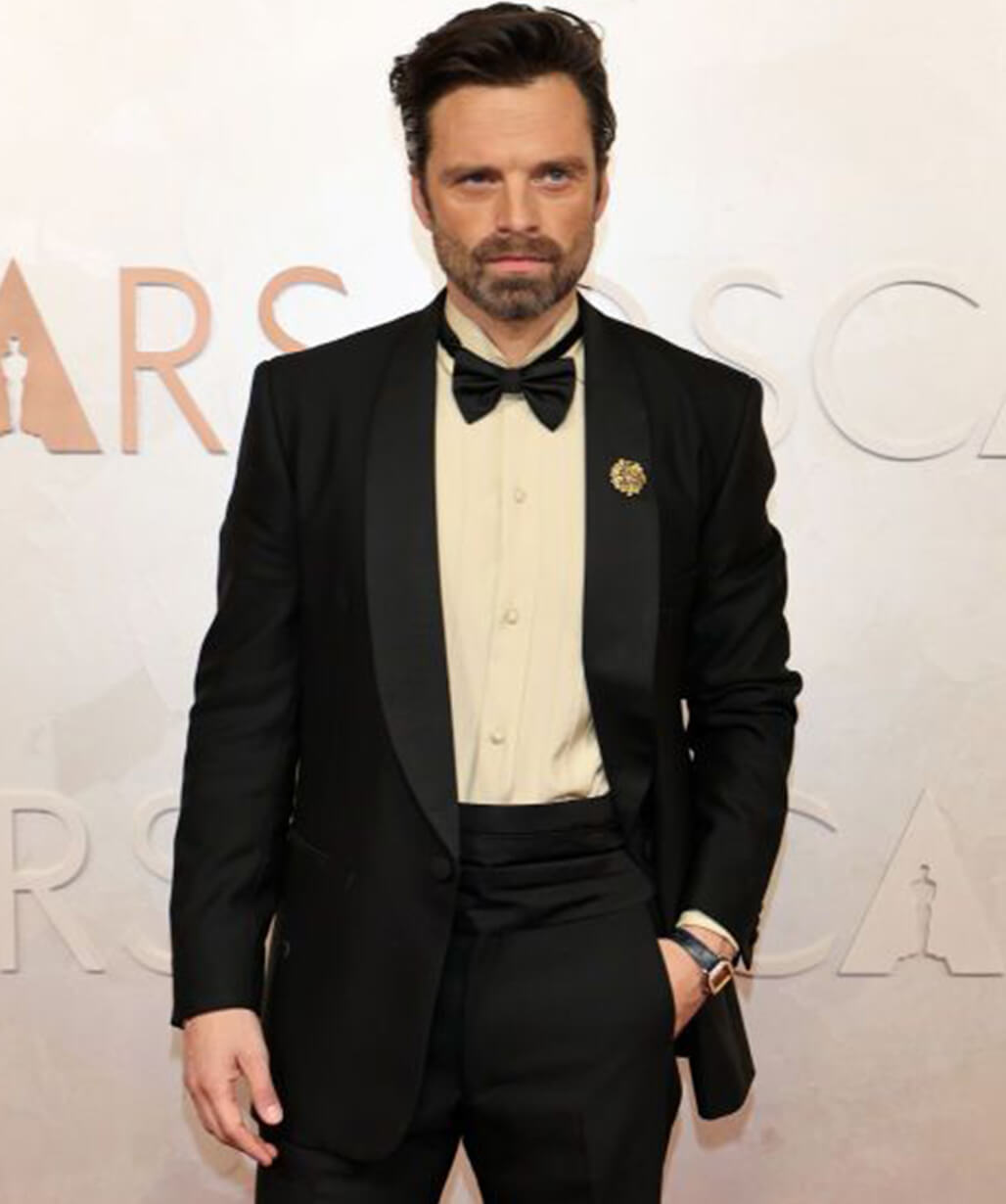 Sebastian Stan Oscars Red Carpet 2025 Blazer - USA Leather Factory