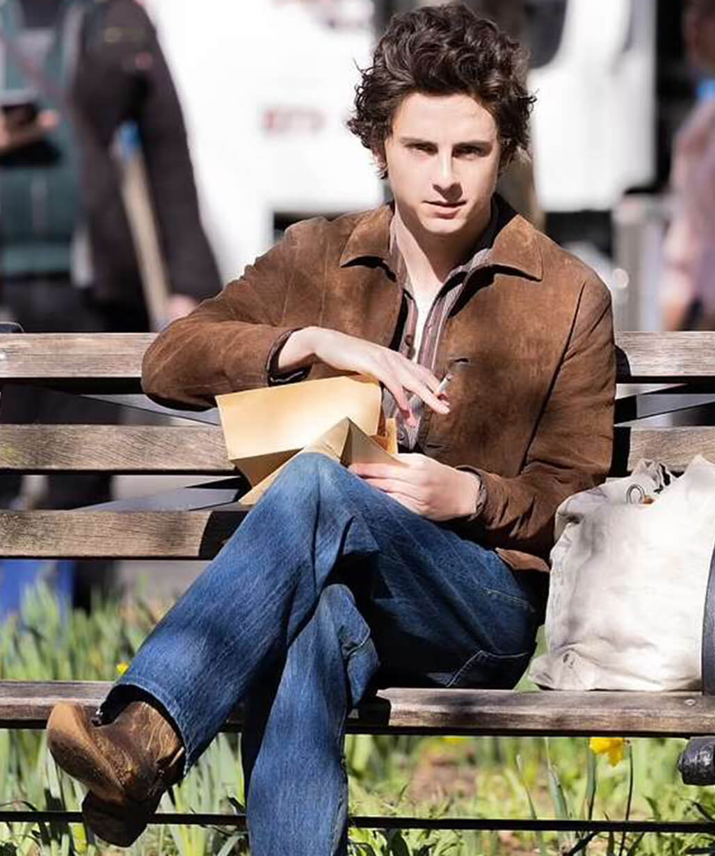 Timothée Chalamet A Complete Unknown 2024 Bob Suede Jacket - USA ...