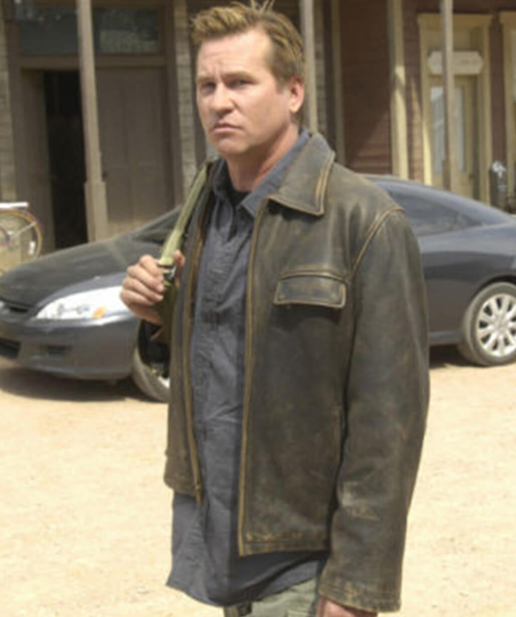 Val Kilmer Conspiracy Black Leather Jacket