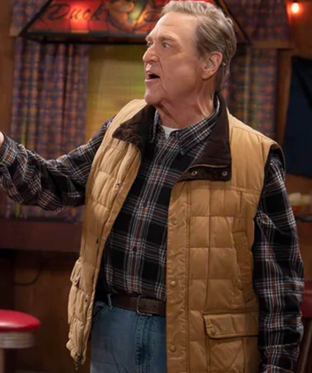 Dan Conner The Conners Brown Puffer Vest