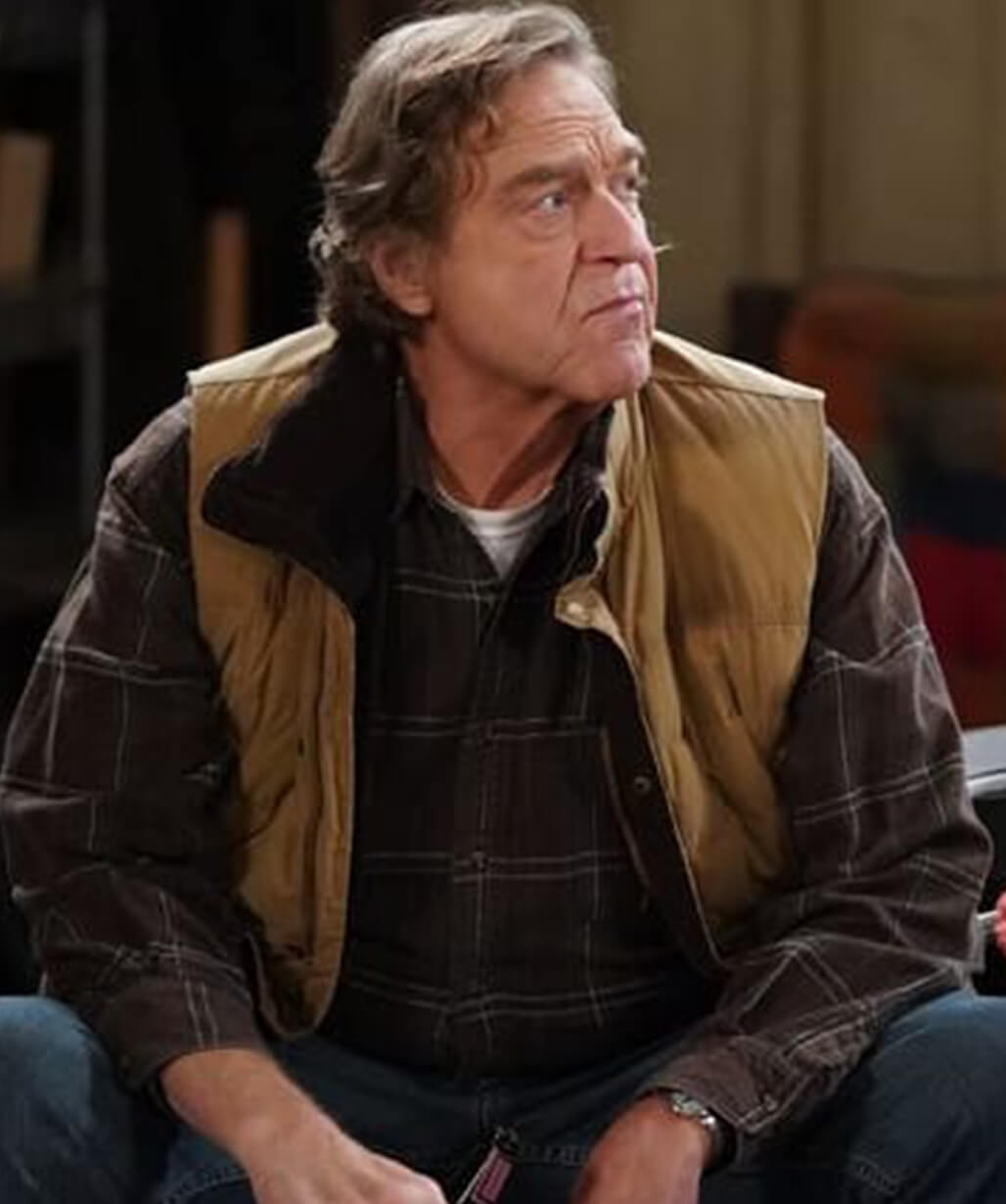 Dan Conner The Conners Brown Puffer Vest