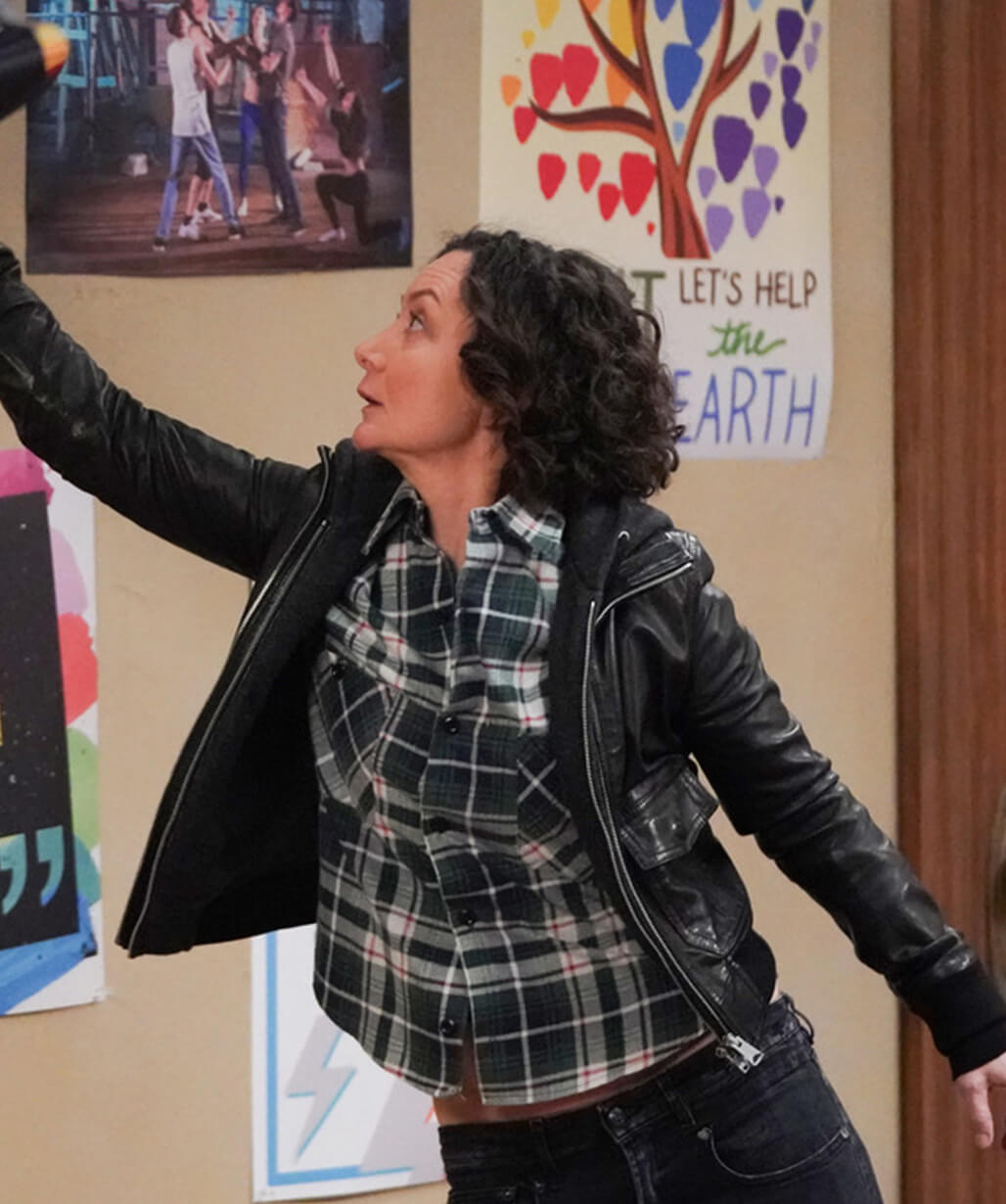 Darlene Conner The Conners Black Leather Jacket