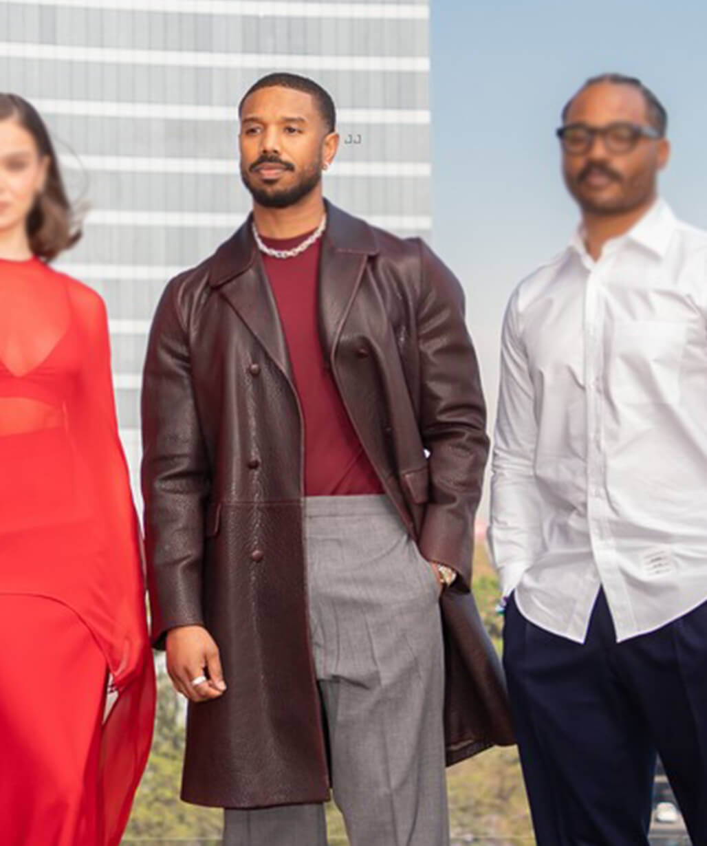 Sinners 2025 Premiere Michael B. Jordan Leather Coat - USA Leather Factory