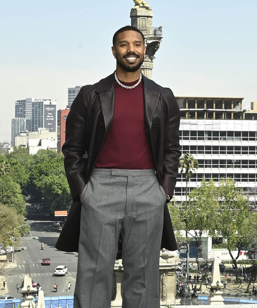 Sinners 2025 Premiere Michael B. Jordan Leather Coat - USA Leather Factory