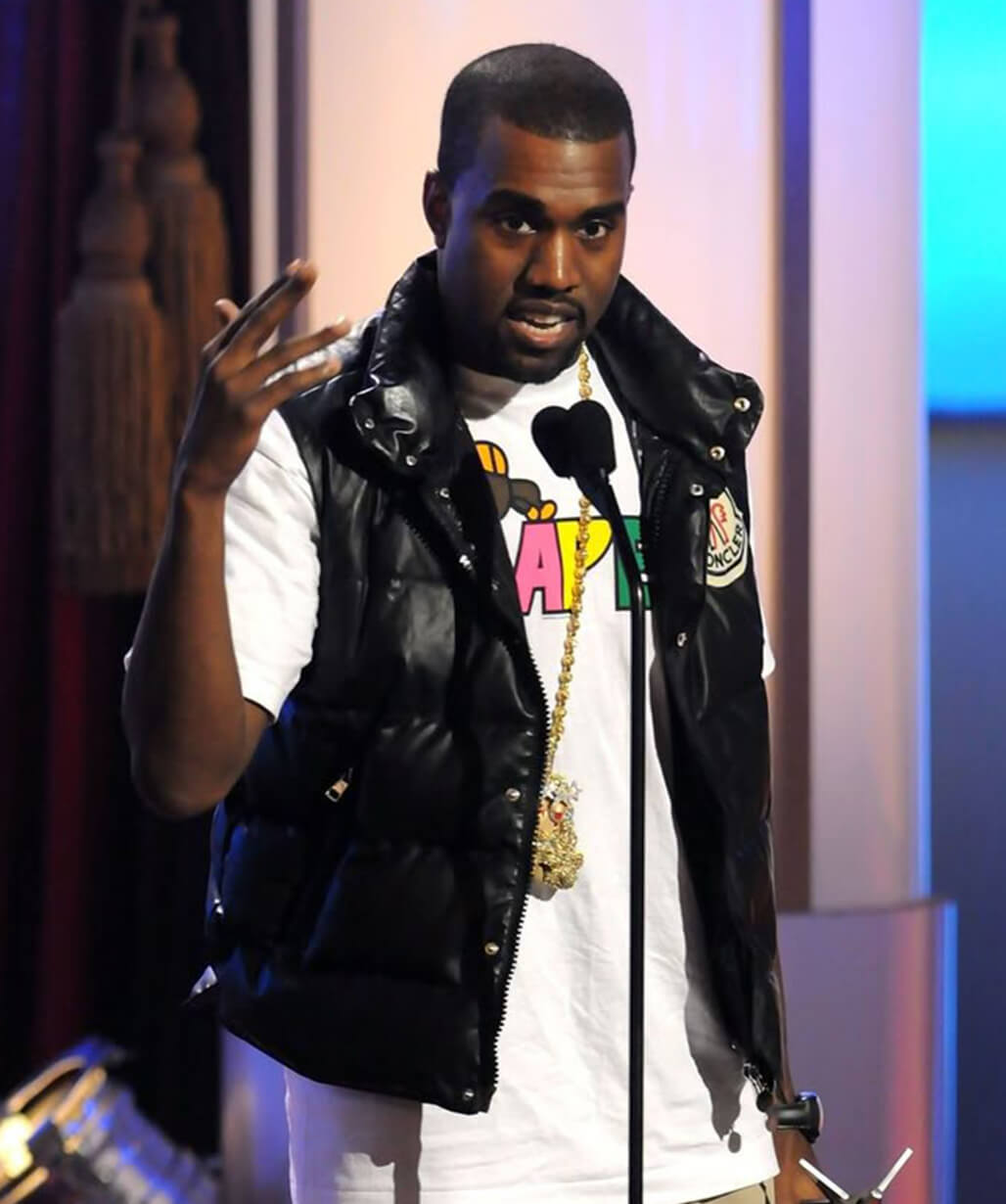 Yeezy Kanye Vest Black Puffer Vest - USA Leather Factory