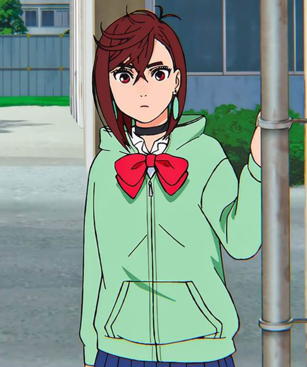 Dandadan Momo Ayase Green Hooded Jacket - USA Leather Factory