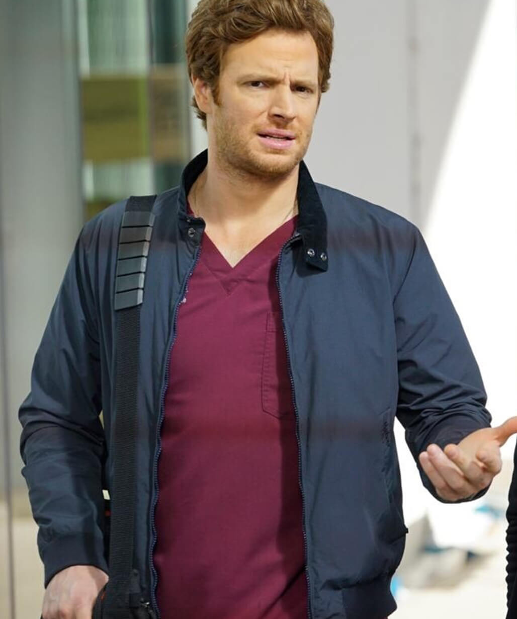 Dr. Will Halstead Chicago Med Blue Cotton Jacket