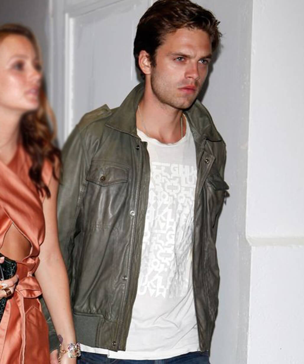 Sebastian Stan Gossip Girl Carter Baizen Leather Jacket - USA Leather ...