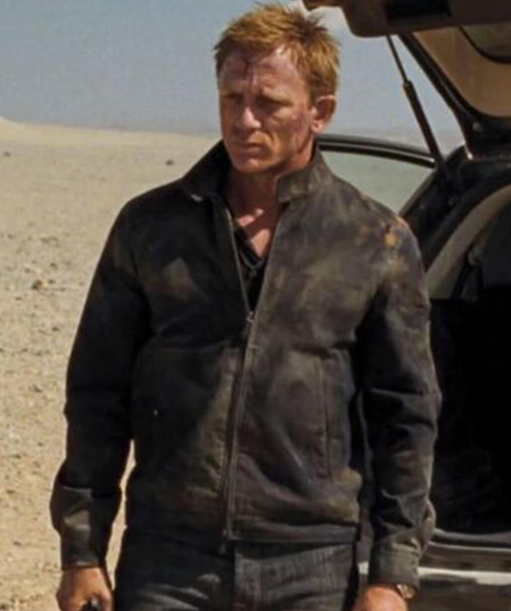James Bond Skyfall Black Jacket - USA Leather Factory