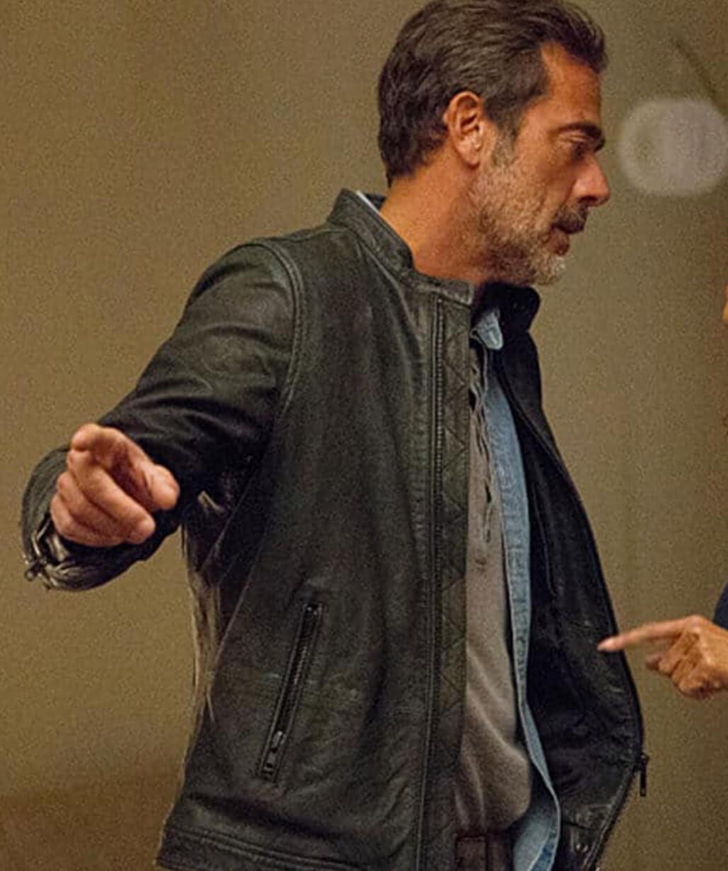 Jeffrey Dean Morgan Extant 2014 Jd Ritcher Leather Jacket
