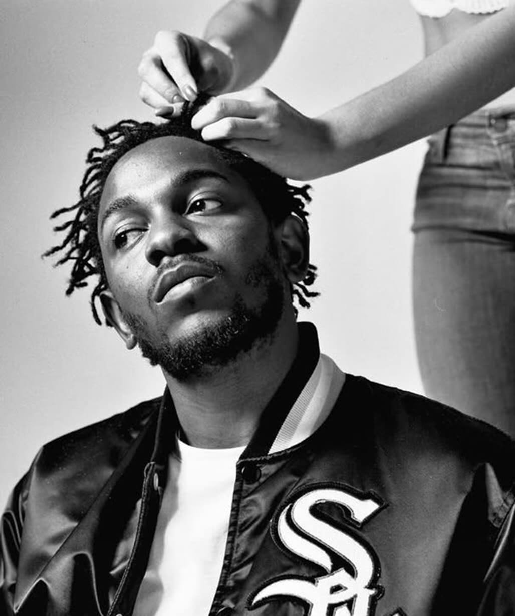 Kendrick Lamar Black Satin Bomber Jacket