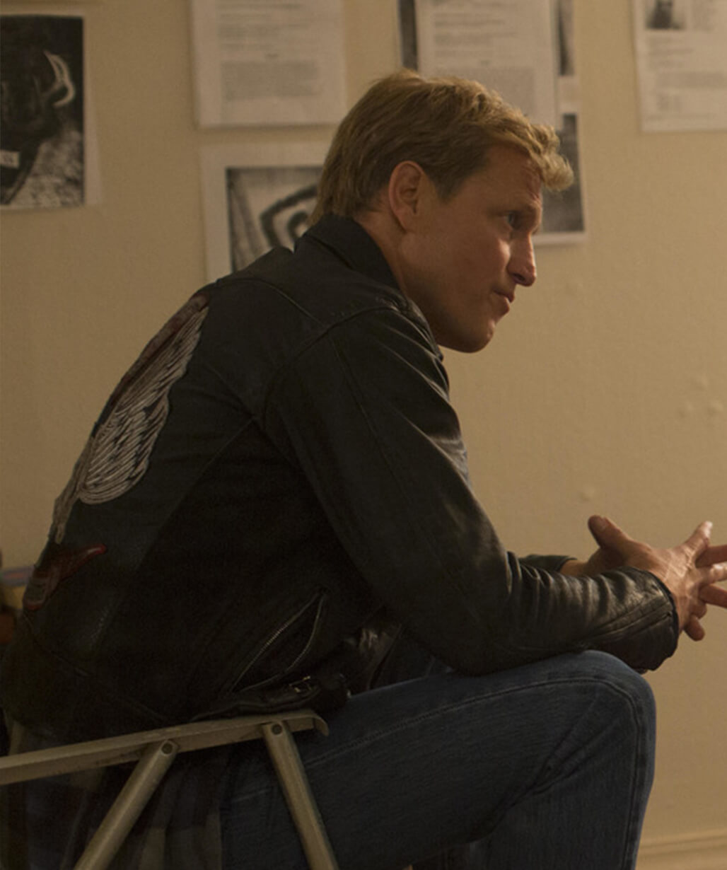 Martin Hart True Detective Black Leather Jacket - USA Leather Factory