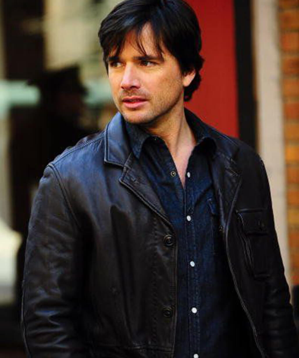 Matthew Settle Gossip Girl Rufus Humphrey Black Leather Jacket - USA ...