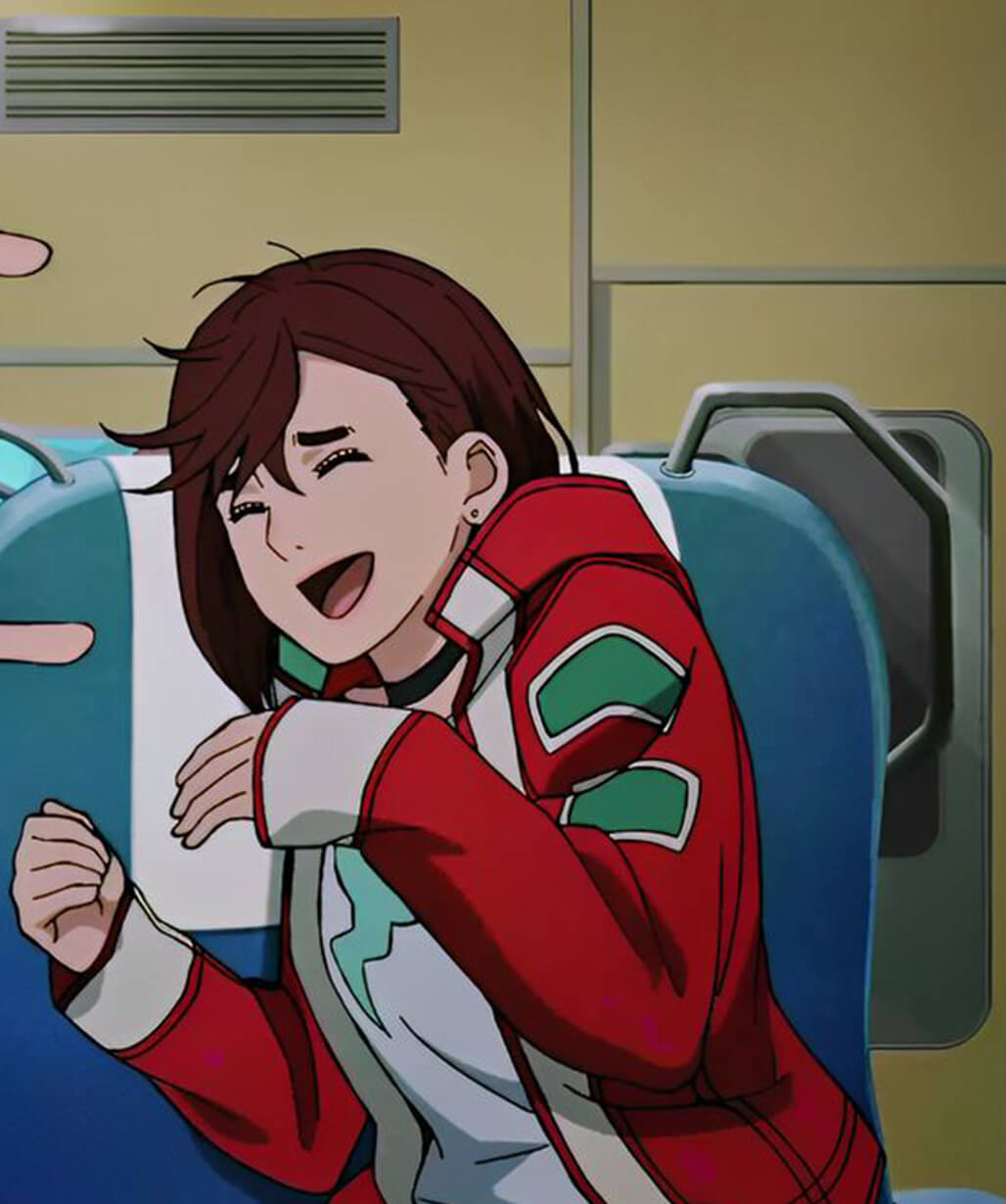 Momo Ayase Dandadan 2024 Red Jacket - USA Leather Factory