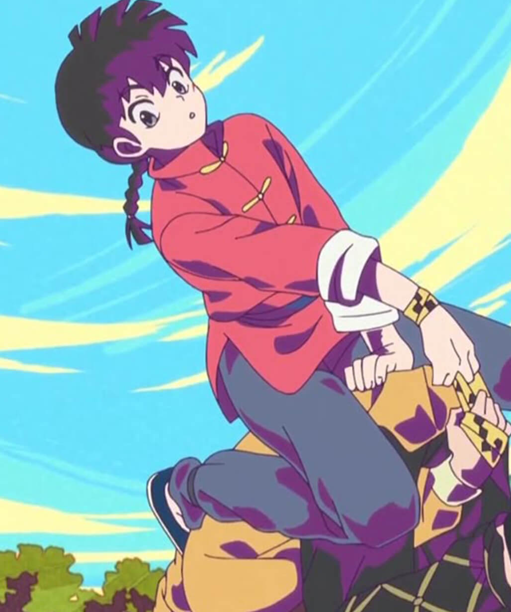 Ranma 12 Remake Ranma Saotome Red Coat - USA Leather Factory