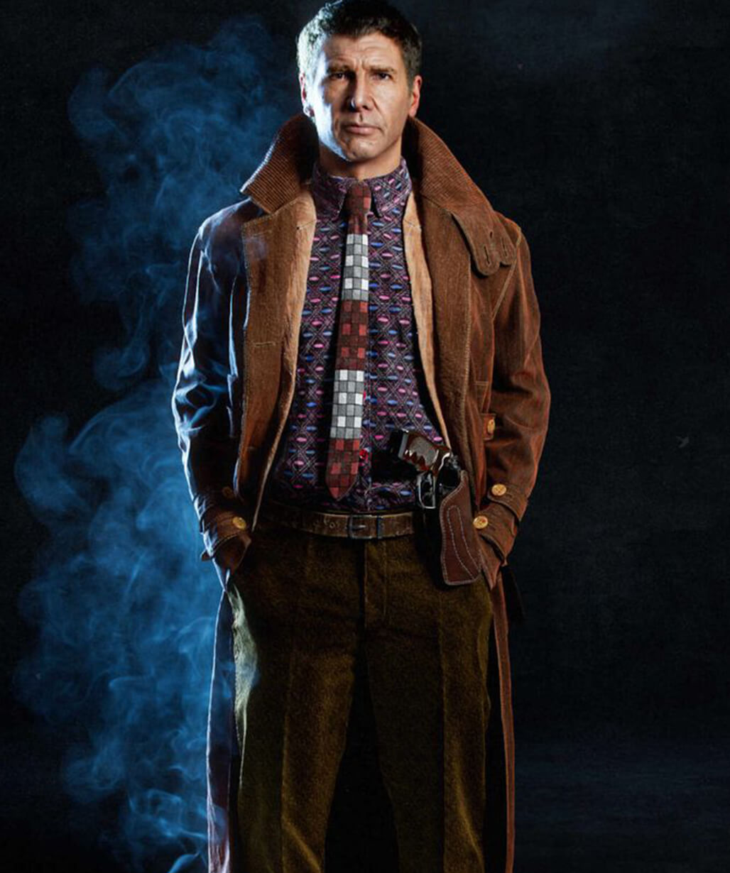 Rick Deckard Blade Runner Brown Coat - USA Leather Factory