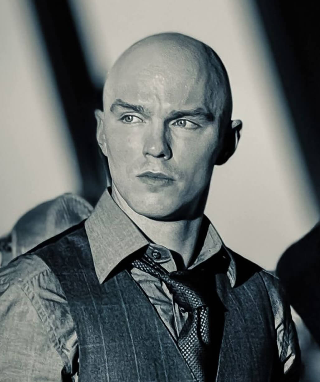 Nicholas Hoult Superman 2025 Lex Luthor Grey Vest