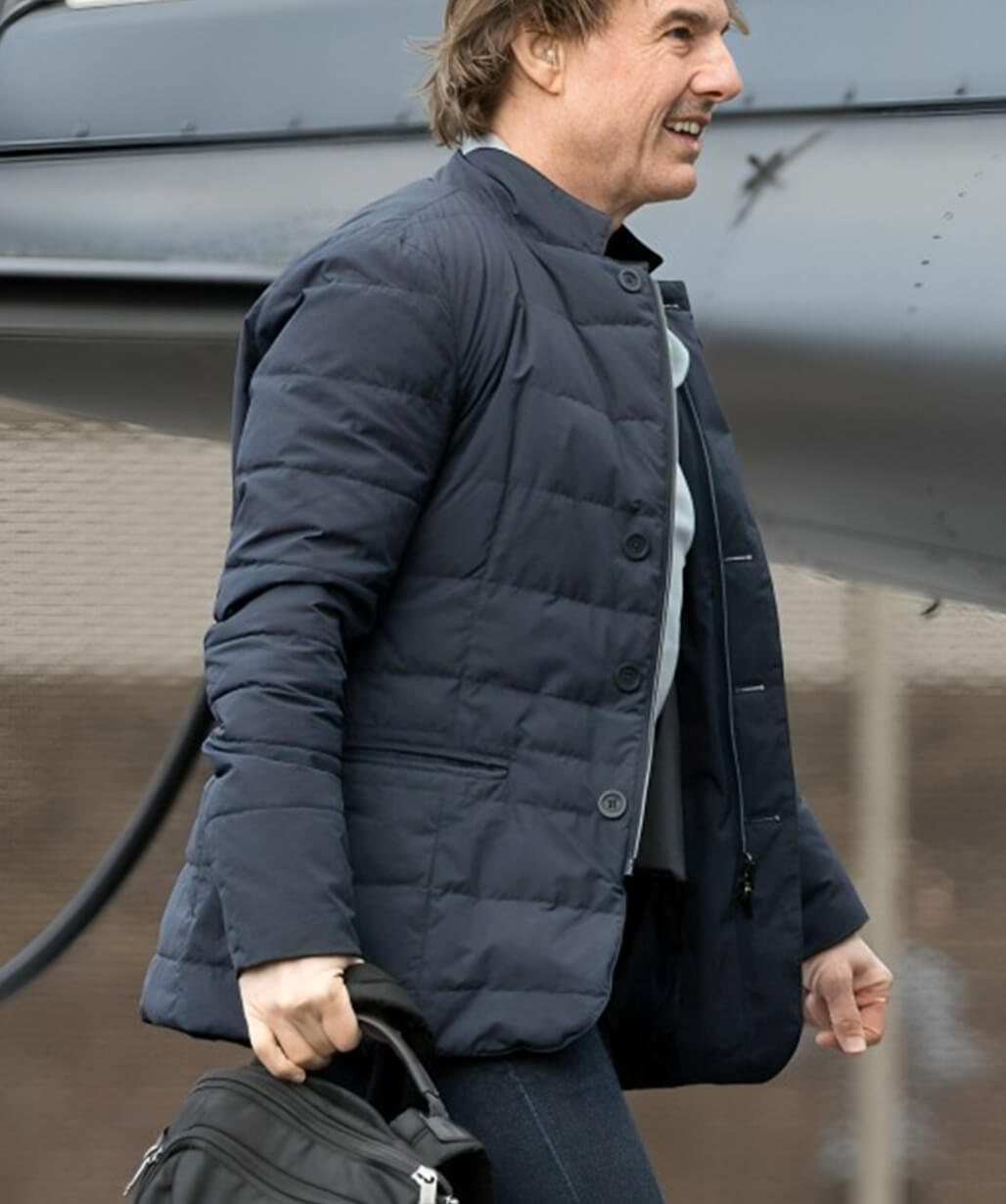 Tom Cruise Mission Impossible The Final Reckoning Blue Puffer Jacket ...