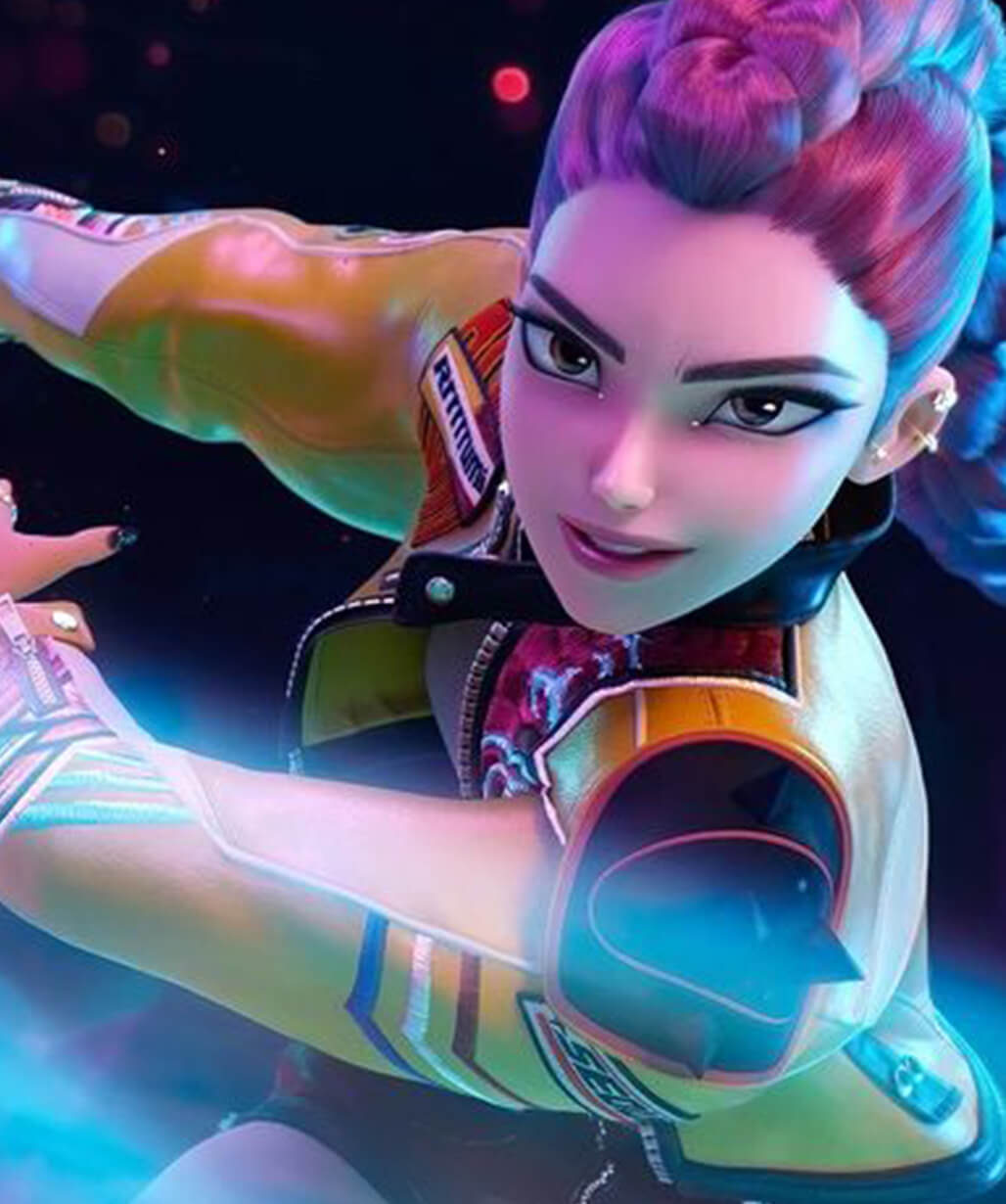 Arden Cho Rumi KPop Demon Hunters Yellow Leather Jacket