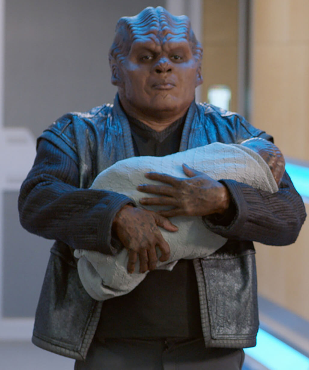 Chad Coleman Klyden The Orville Black Leather Vest